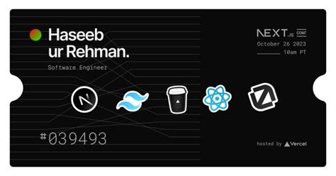 Vercel Invites You To Nextjs Conf By Vercel Haseeb Ur Rehman