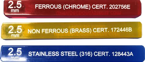 Metal Detection Test Sticks Uk Inspection Systems