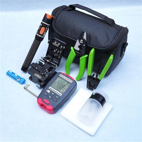 Qiirun Ftth Fiber Optic Termination Tool Kit With Optical Power Meter