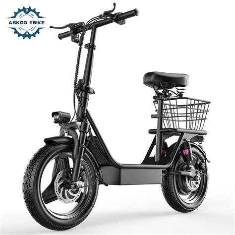Askgo K8 Adult Electric Scooter With Seat 650w Motor 36v 13ah Battery