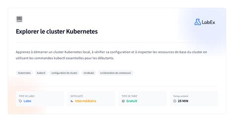 Explorer Le Cluster Kubernetes Labex