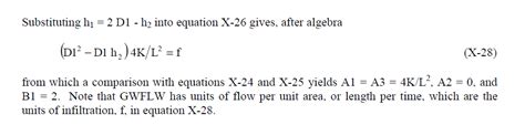 Example Dupuit Forchheimer Approximation For Subsurface Flow Model In