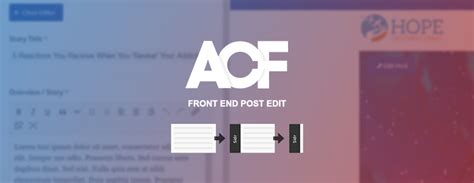 Acf Frontend Post Editor With Jquery Sidr Itsmereal