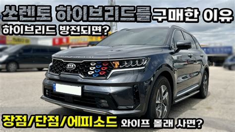 신형 쏘렌토 하이브리드 방전되면 어떻게 해야 할까 구매한 이유 장점 및 단점 차주님의 리얼리뷰 Youtube