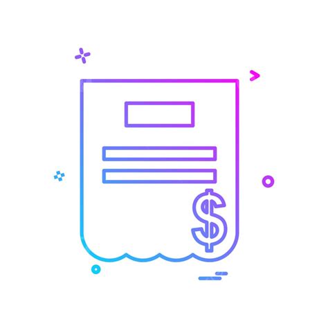 송장 아이콘 디자인 벡터 자꾸 빚 편물 Png 일러스트 및 벡터 에 대한 무료 다운로드 Pngtree