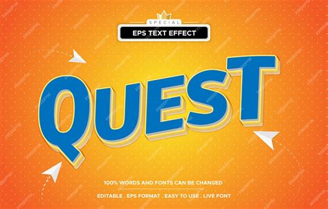 3d 스타일 편집 가능한 텍스트 효과 템플릿을 재생합니다 프리미엄 벡터