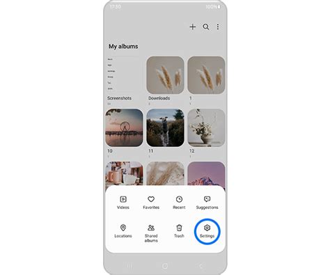 how to select and view only the albums you want to see in galaxy
