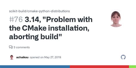 314 Problem With The Cmake Installation Aborting Build · Issue 76