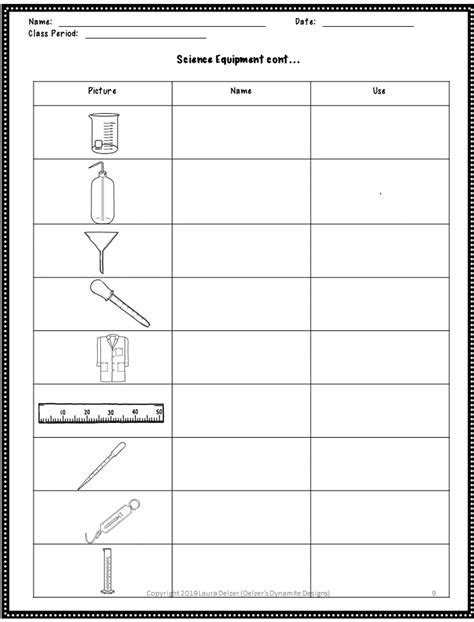 Science Laboratory Worksheets Worksheets Library