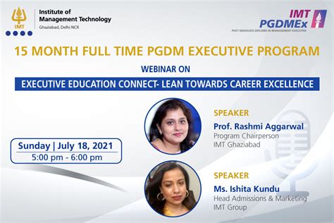 IMT Ghaziabad PGDM Executive Webinar Series 2021 IMT Ghaziabad