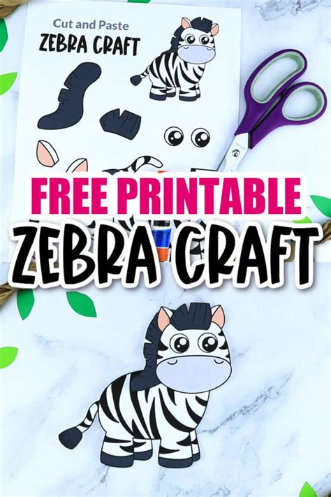 Printable Zebra Craft