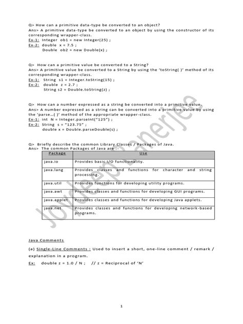 Std 10q Anspart 2 Pdf Debugging Java Programming Language
