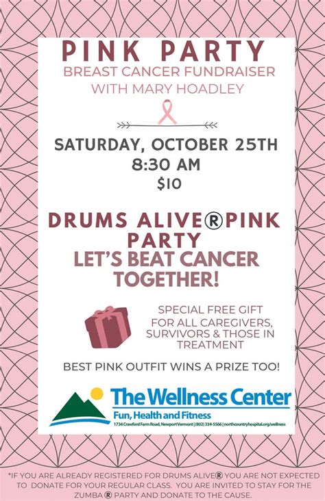 Party In Pink Drums Alive Discover Newport Vermont