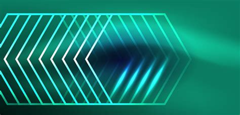 육각형 추상적인 배경 테크노 빛나는 네온 육각형 모양 벡터 일러스트 레이 션 벽지 배너 배경 방문 페이지 벽 예술 초대 인쇄물