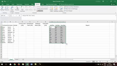 Bulk Generating Written Reports In Excel Part 2 Setting Up The