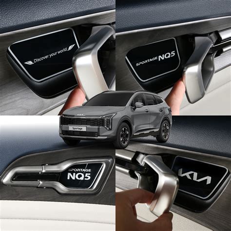 오토모듬 기아 더뉴 스포티지 Nq5 페이스리프트 튜닝 도어내캐치 아크릴 플레이트 몰딩 용품 오토모듬