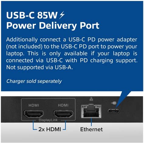 Dockingstation Act Usb C Dual Monitor Met Power Delivery Bij Delo