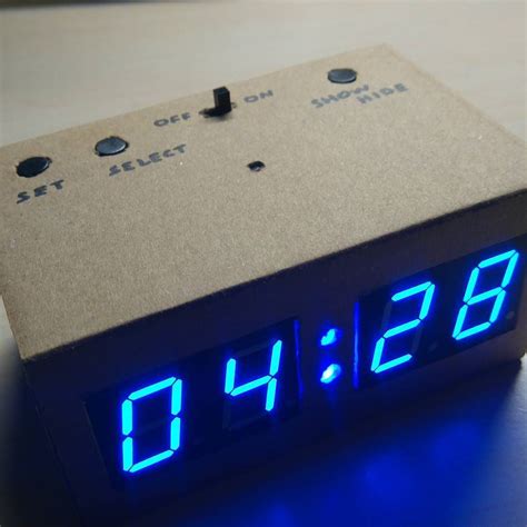 Arduino Digital Clock Inside Cardbox