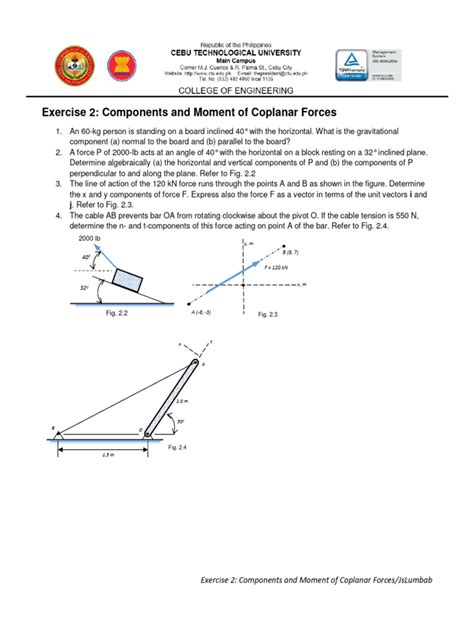 Exercise 2 Pdf Force Euclidean Vector