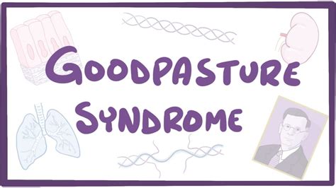 Goodpasture Syndrome Vídeo Anatomía And Definición Osmosis