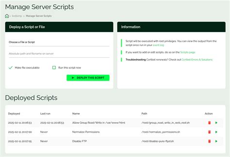 Webdock Deploying Server Scripts
