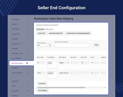 Marketplace Table Rate Shipping Plugin For Woocommerce By Webkul Codecanyon