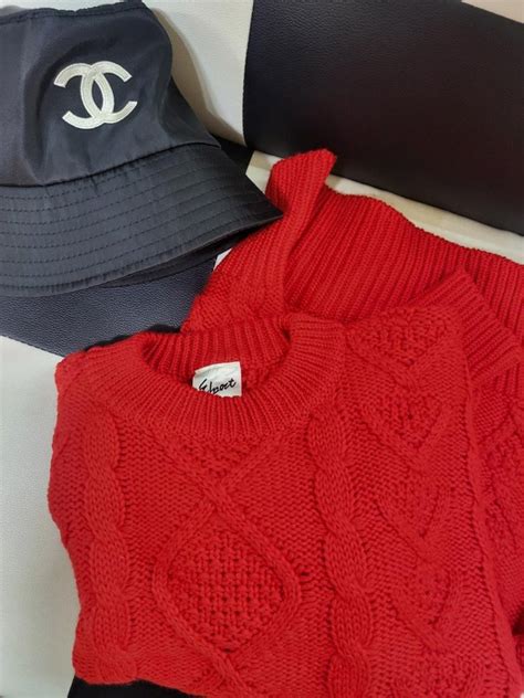 빈티지 빨강 니트 헬로마켓