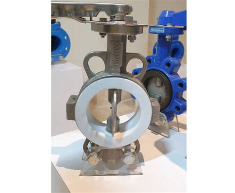 شیر پروانه ای استیل 4 اینچ خنبره مدل 12 2104 فروشگاه صنعتی ناین