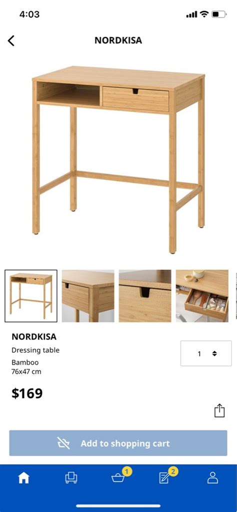 Ikea Nordkisa Table, Furniture & Home Living, Furniture, Tables & Sets ...