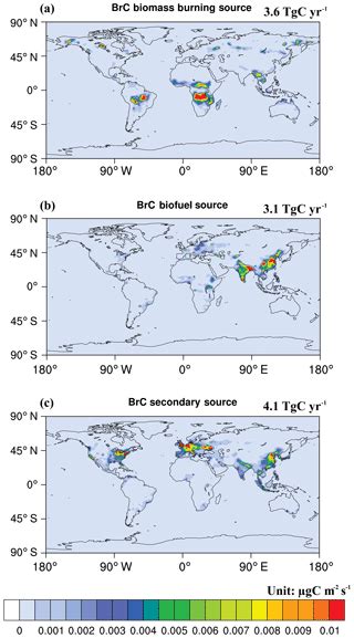 Acp Modeling The Global Radiative Effect Of Brown Carbon A