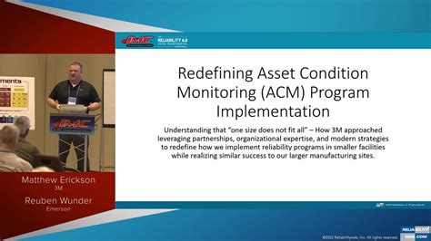 reliabilityweb redefining asset condition monitoring acm program