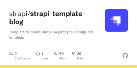 Issues · Strapistrapi Template Blog · Github