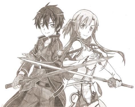 Sword Art Online Kirito Asuna By Zeusafk On Deviantart