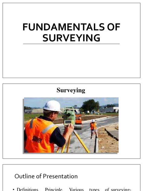 Fundamentals Of Surveying Introduction Pdf Surveying Topography