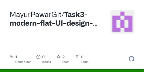 Github Mayurpawargit Task3 Modern Flat Ui Design Dashboard