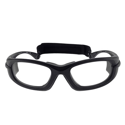 Progear Adults Xl Sports Glasses Matte Graphite Rx Lenses Sports