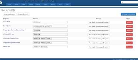 Screenshots And Demo Video Slack Integration For Whmcs Deploymentcode