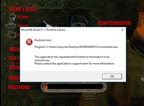 Microsoft Visual C Runtime Error Commandos Bel Revora Forums