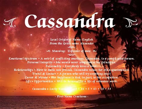 What Is Cassandra Mean At George Maple Blog