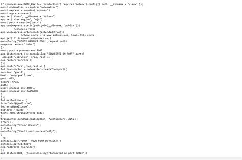 Nodejs Nodemailer Does Not Work On Heroku But It Works On Localhost Stack Overflow