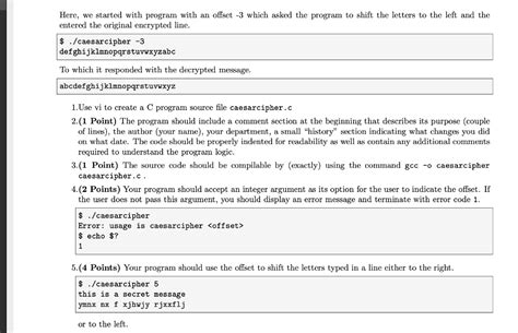 Solved Ex AC Program To Implement Caesar S Cipher Chegg
