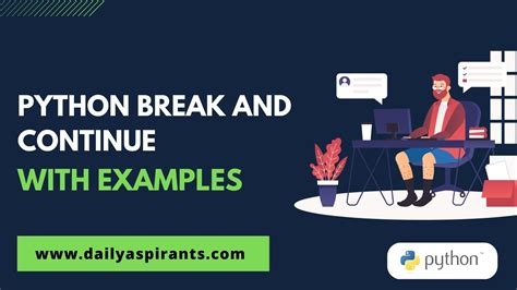 python break and continue with examples