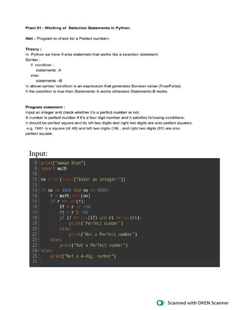 Amman Python Experiment 1 Pdf Technology And Engineering