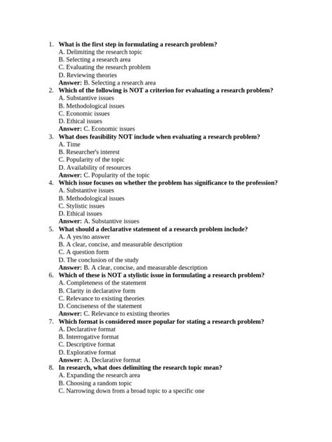 What Is The First Step In Formulating A Research Problem Pdf Theory Information