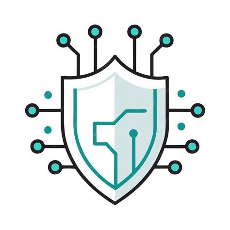 Premium Vector Cybersecurity Shield With Binary Code And Circuit Design