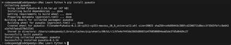Fixed ERROR Could Not Build Wheels For Pyaudio Which Is Required To