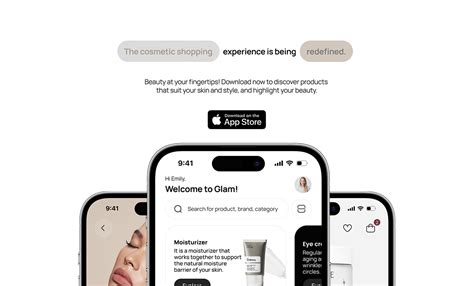Glam I Cosmetic Mobile App Ui Ux Design Behance