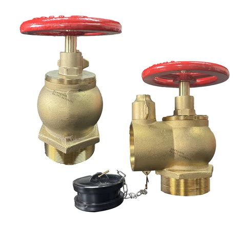 Dn50 Dn65 Oblique Fire Hydrant Landing Valve With Flange Inlet