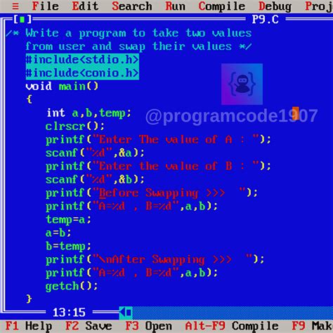 Swap Values And Ascending And Descending Order Program In C Language