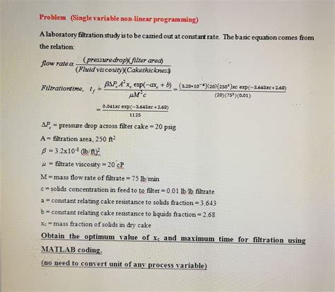 Solved Problem Single Variable Non Linear Programming A